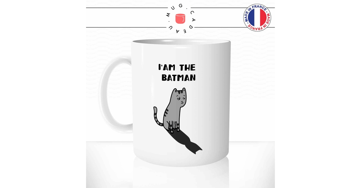 Mug Chat Batman - Animaux/Chat - Mug-Cadeau